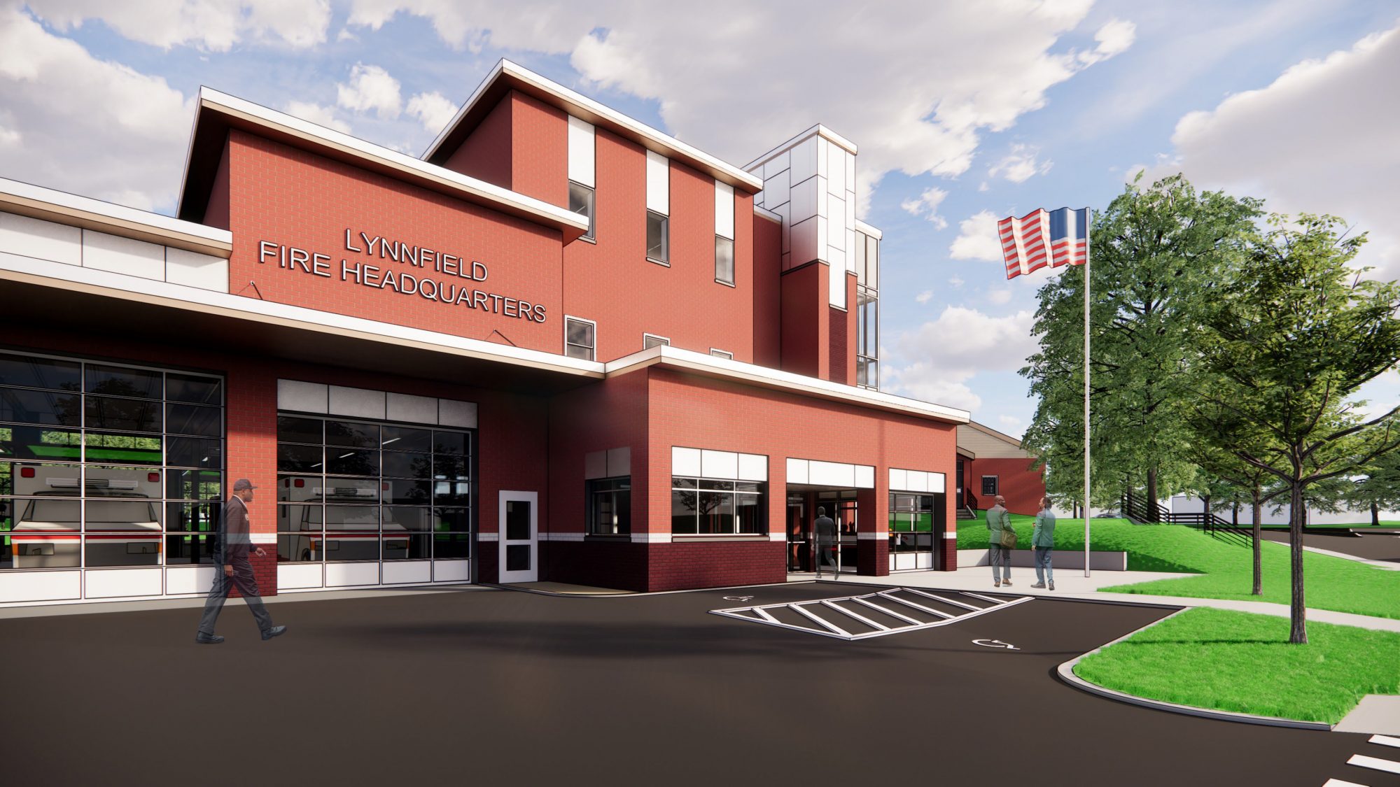Lynnfield’s new Fire HQ struck by car - Lynnfield Weekly News